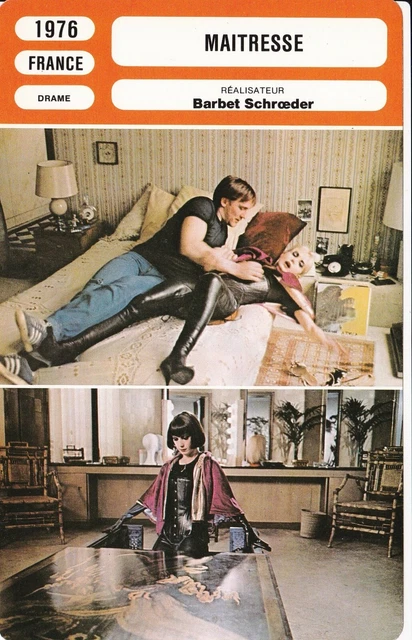 FICHE CINÉMA - BARBET SCHROEDER - MAÎTRESSE - 1976 EUR 1,00 - PicClick FR