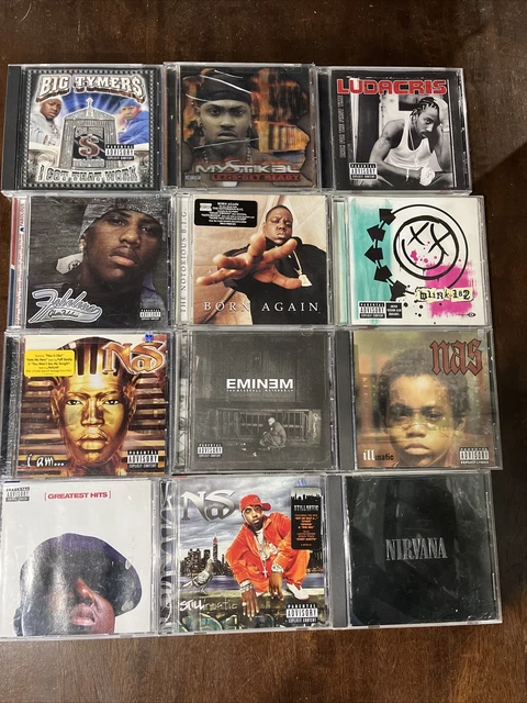 12 CD LOT Rap/rock Nas Biggie Nirvana Mystikal Fabulous Big Timers ...
