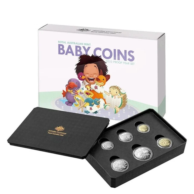 AUSTRALIA: QUEEN ELIZABETH II 2023 Baby Proof Set with All Redesigned ...