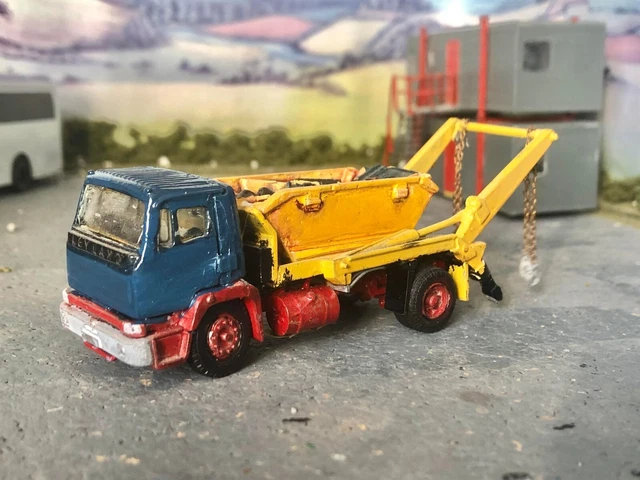 KIT BUILT WHITE Metal Leyland Truck Skip Lorry Suit Model Bus Layout ...
