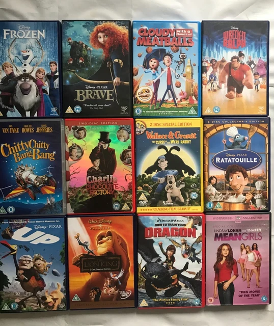 12 X Disney DreamWorks DVD Bundle Movie Film Collection Childrens Kids ...