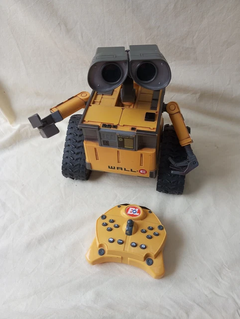 ROBOT WALL E Thinkway Toys Remote Control Rc Toy U Command Disney Pixar ...