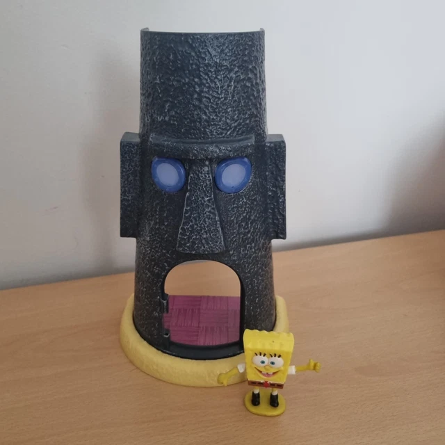 SPONGEBOB SQUAREPANTS SQUIDWARD House & Spongebob Figure £24.99 ...