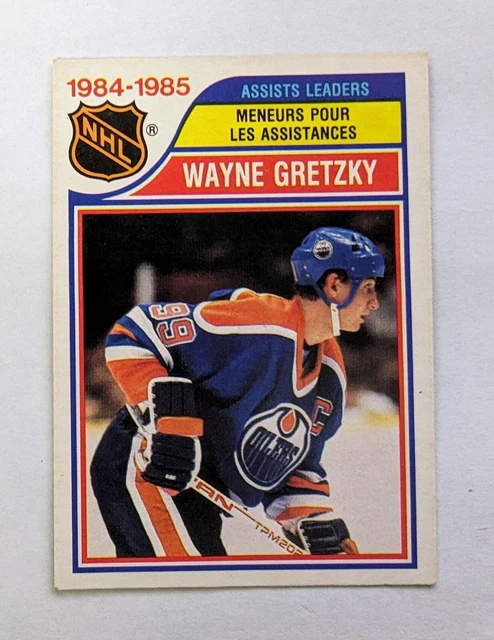 WAYNE GRETZKY 1985-86 O Pee Chee # 258 Edmonton Oilers Assists Leaders $14.99 - PicClick CA