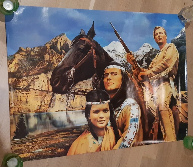 FILMPOSTER WINNETOU OLD Shatterhand Silbersee Pierre Brice Lex Barker Uschi Glas EUR 15,00 ...