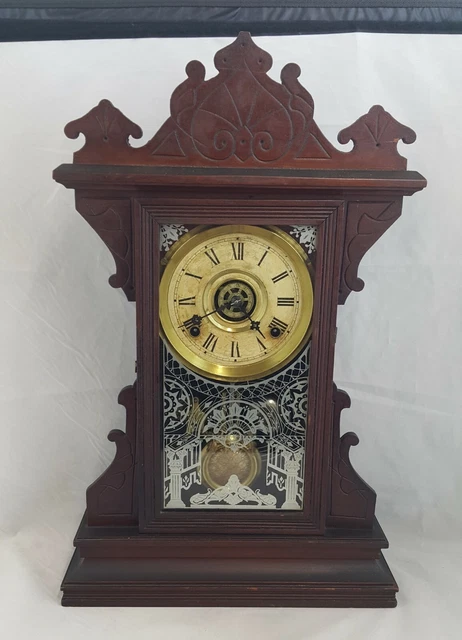 ANTIQUE AMERICAN BUFFALO Mantel Clock by The Gilbert Clock Company £125 ...