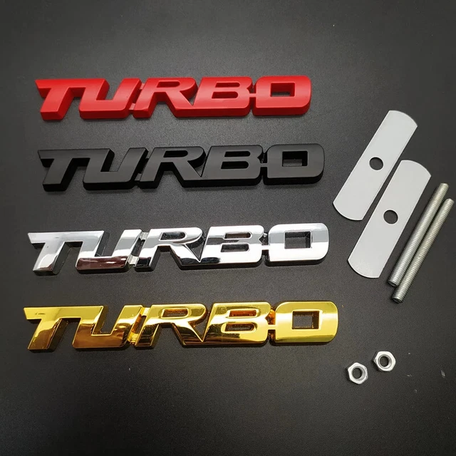 TURBO 3D METAL Car Grill Badge Emblem £6.00 - PicClick UK