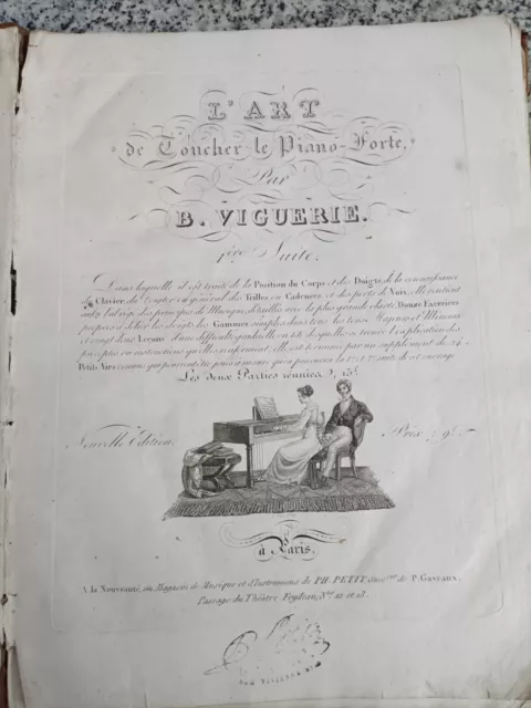 Lart De Toucher Le Piano Forte B Viguerie 1er Suite 2 Parties Réunies 115 Page Eur 4900
