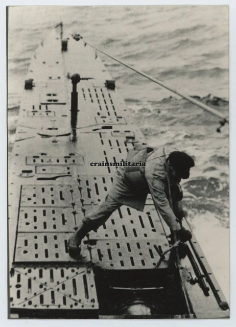 REPRO FOTO DECK der Kriegsmarine U-Boot U-98 am 30. November 1941 EUR 9 ...