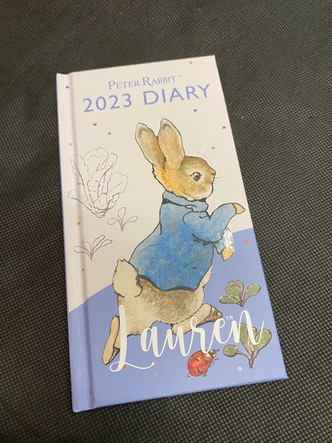 PERSONALISED PETER RABBIT Slimline Diary 2023 Name Cute Notes Page Gift ...