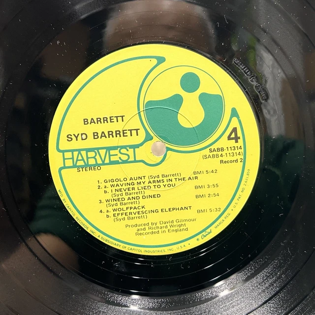 SYD BARRETT – the Madcap Laughs/Barrett - 2 LP Ex/Ex+ 1974 US 1st SABB ...