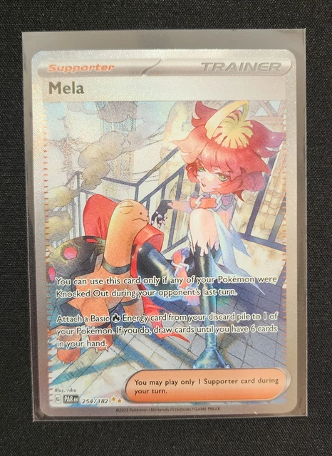 CARTE POKÉMON RARE illustration spéciale Mela Paradox Rift 254/182 Holo ...