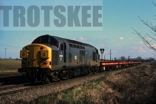 35MM SLIDE BR British Railways Diesel Loco Class 37 37015 Croxton 1988 ...