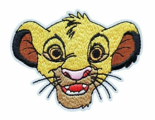 IL RE LEONE Film Cartoni animati Personaggio Simba volto ricamato ferro ...