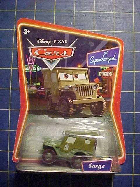 DISNEY PIXAR CARS Sarge! Supercharged Series! Nip £8.09 - PicClick UK