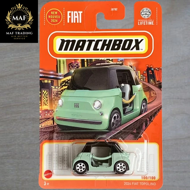 MATCHBOX 2024 FIAT TOPOLINO Vert #100 Mainline 2024 Boîtier M | Neuf ...