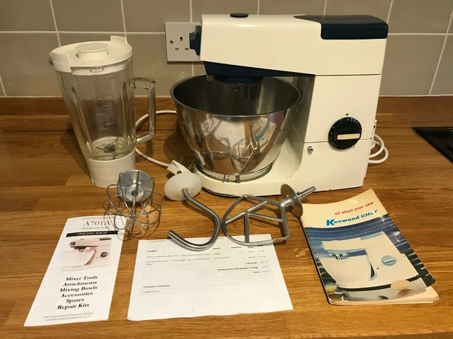 VINTAGE KENWOOD CHEF Food Mixer plus Blender -1960s Model No A701A £95. ...