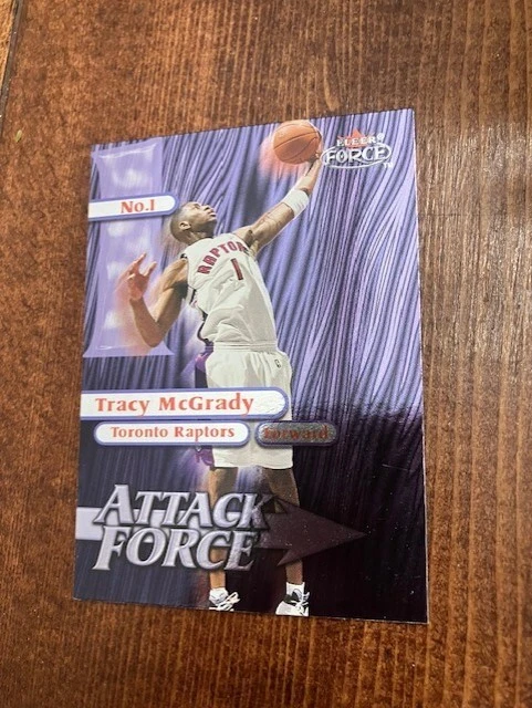 1999-00 FLEER FORCE Attack Force Basketball Force #A8 Tracy McGrady EUR ...