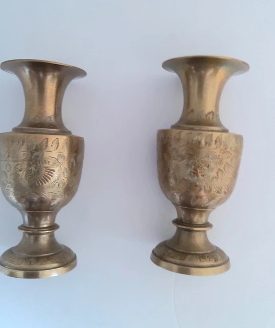 ANCIEN PETITS VASES En Lation Signés KB INDIA JP 256/5* EUR 18,50 ...