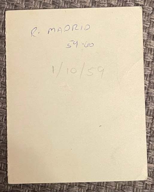 MANCHESTER UNITED V Real Madrid 1959-1960 Match Ticket 1/10/1959 *Rare ...