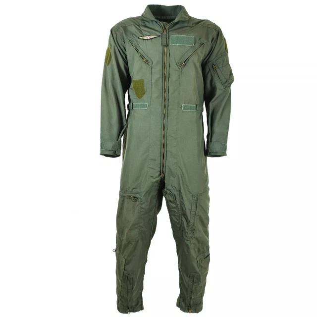 GENUINE US ARMY USAF CWU-27/P Flight Suit Coveralls Sage Green nomex ...