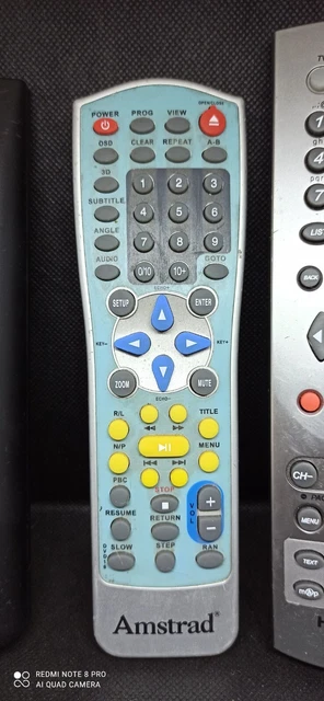 AMSTRAD TELECOMANDO ORIGINALE Dvd Divx Dvr EUR 10,00 - PicClick IT