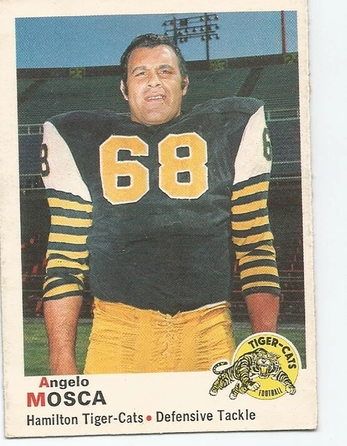 1970 OPC CFL Angelo Mosca Hamilton Tiger-Cats #14(Notre Dame Irish) Nr ...