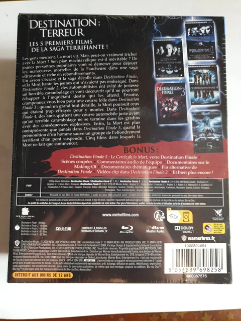 COFFRET BLU-RAY DESTINATION Finale Intégrale, Coffret Neuf Sous Blister. EUR 20,00 - PicClick FR