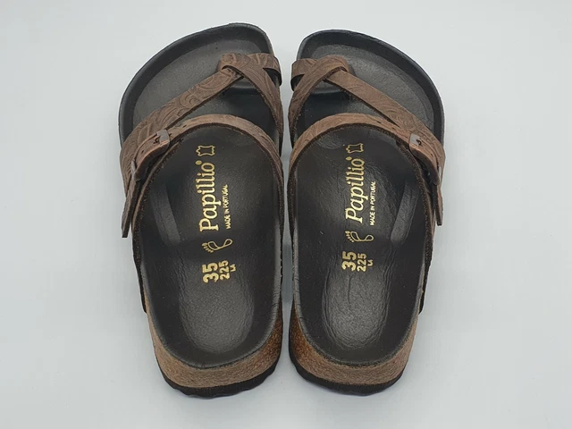 PAPILLIO BY BIRKENSTOCK Leather TABORA - Relief Brown 35 1001551 ...