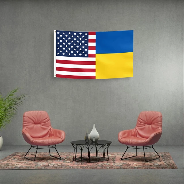 90X150CM STARS AND Stripes Blue Yellow Ukraine National Flag Banner ...