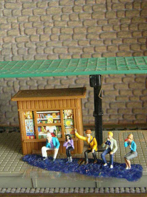 SITZENDE CAFE PARK Restaurant Imbiss Preiser H0 Kirmes Bahnhof ...