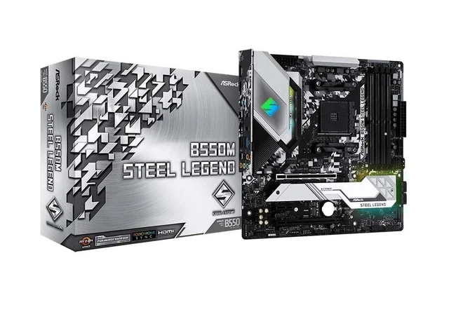 ASROCK B550M STEEL Legend scheda madre AMD AM4 4x DDR4 1x M.2 6x Sata3 Micro ATX EUR 178,05 ...