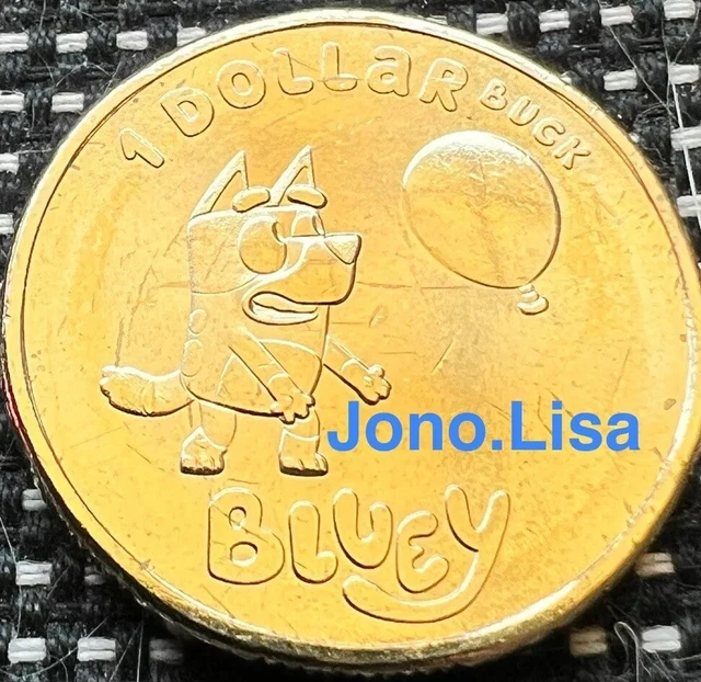 $1 BLUEY 💠 2024 BLUEY DOLLARBUCK Individual One Dollar Coin ...
