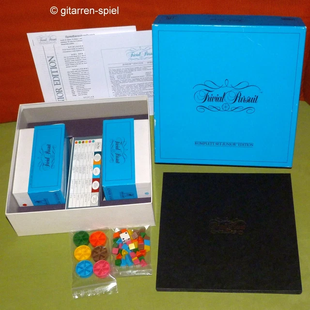 TRIVIAL PURSUIT KOMPLETT Set Junior Edition Top! Parker 6000 Fragen ab ...