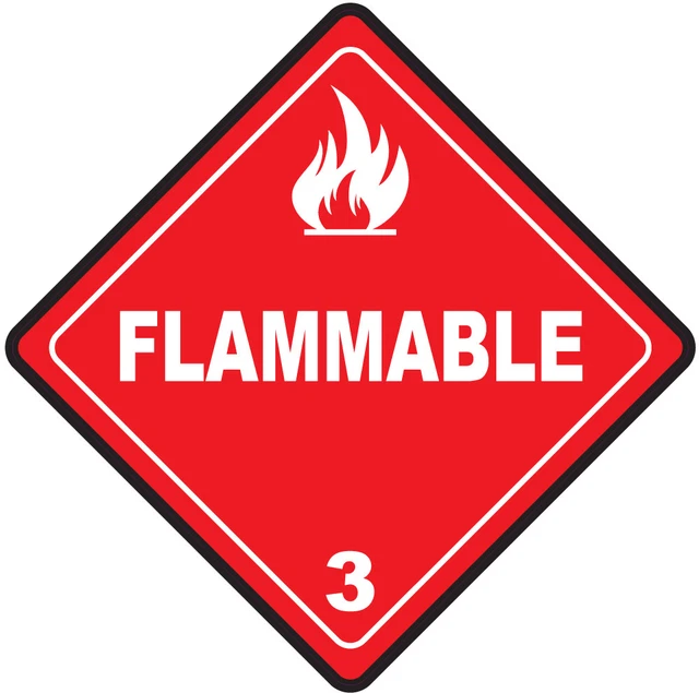 45-200MM HAZARD WARNING Stickers Flammable Sign Safety COSHH HACCP ...