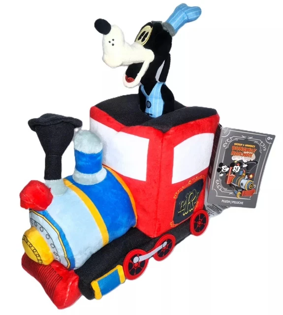 DISNEY PARKS MICKEY Minnie Runaway Railway Goofy Train Schaffner Plüsch ...