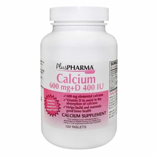 CALCIUM + VITAMINE D 600 MG/400 Ui 120 Tablettes Par Plus Pharma EUR 25 ...