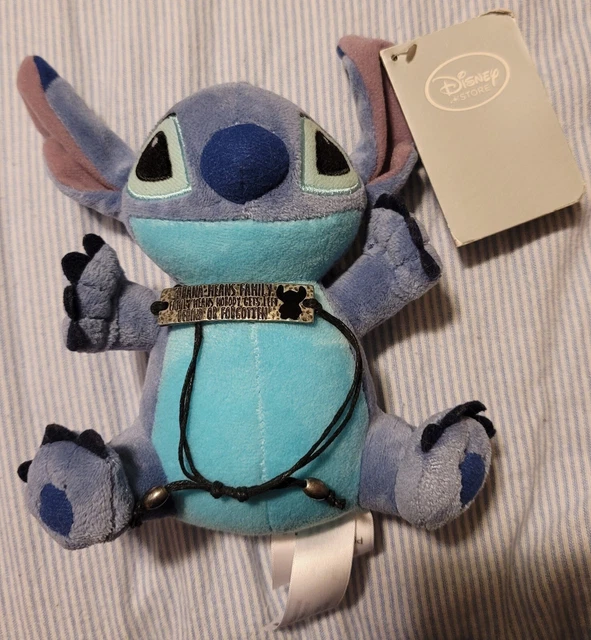 DISNEY STITCH LOT official mini stuffed plush with tag + ohana bracelet ...