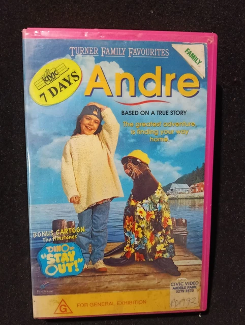 ANDRE VHS VIDEO 1996 G Rated Family Movie Seal Kids Buddy Ex Rental BIG ...