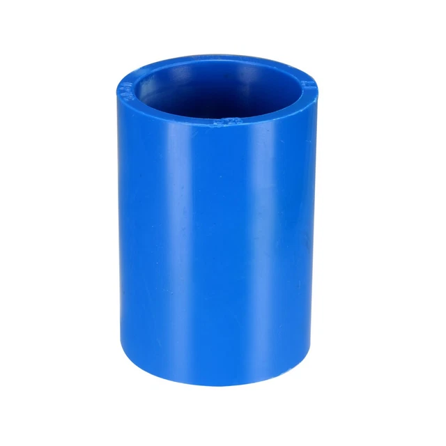 25MM STRAIGHT METRIC PVC Pipe Fitting Coupling Adapter Connector Blue ...