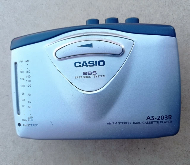 CASIO AS-203R AM Fm Lettore di cassette radio stereo EUR 165,76 ...