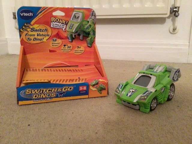 VTECH SWITCH AND go dinos Lex the T-Rex ages 3-8 race car 2in1 £0.99 ...