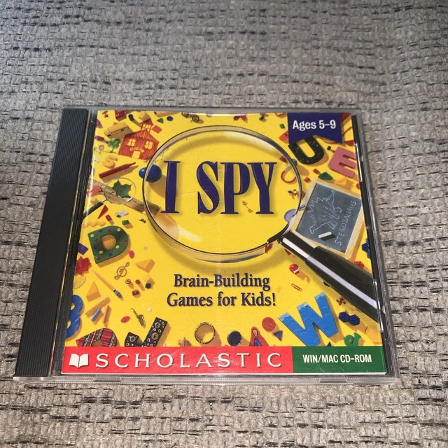 SCHOLASTIC I-SPY PC/COMPUTER Software Ages 5-9 Search 1997 Brain ...