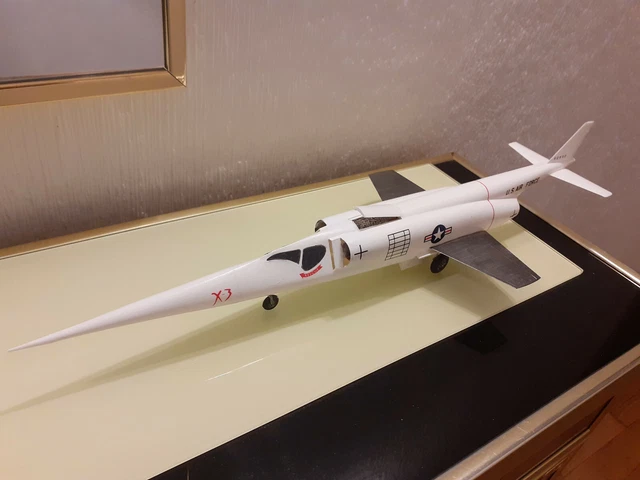 AVION MODEL MODELO built 1/48 construido Douglas X-3 Stiletto plane EUR ...