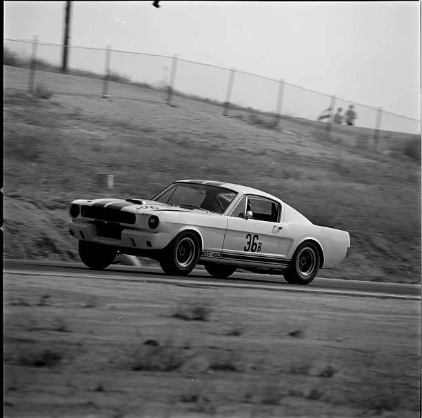 MOTOR RACING JERRY Titus in Shelby GT350 Ford Mustang 1965 1 6x4 OLD ...