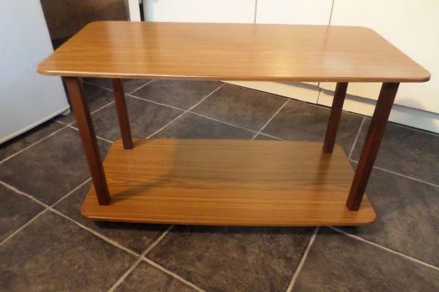 RETRO 1960S 70s Formwood Teak Formica Coffee Table Trolley Mid Century ...