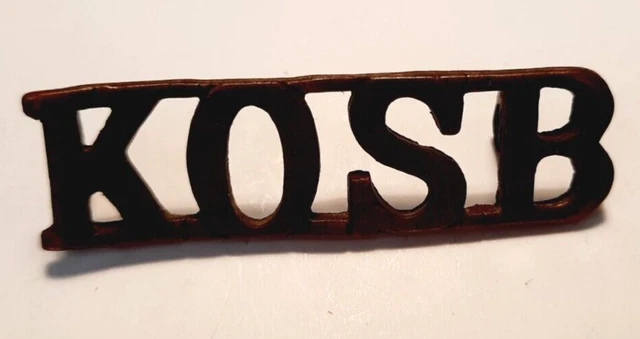 SHOULDER TITLE KOSB (King's Own Scottish Borderers) WW1 EUR 10,00 ...