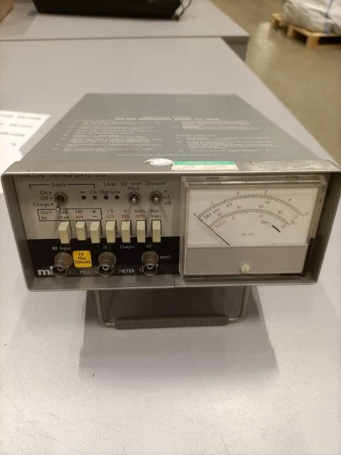 VINTAGE MARCONI INSTRUMENTS LTD FM/AM MODULATION METER TF2304 NOT ...