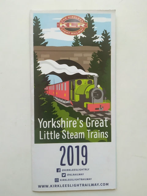 THE KIRKLEES LIGHT Railway Timetable Leaflet 2019 £2.99 - PicClick UK