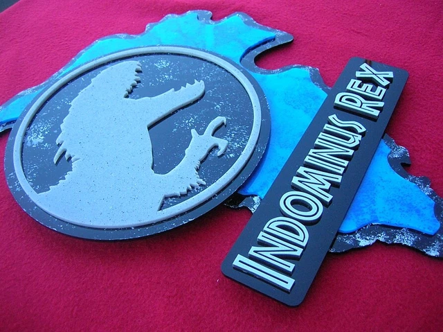INDOMINUS REX 3D ART sign Tyrannosaurus Rex new Dinosaur Jurassic PARK ...
